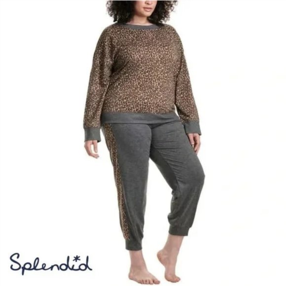 Splendid | Intimates & Sleepwear | Splendid Ultra Soft Leopard Print ...